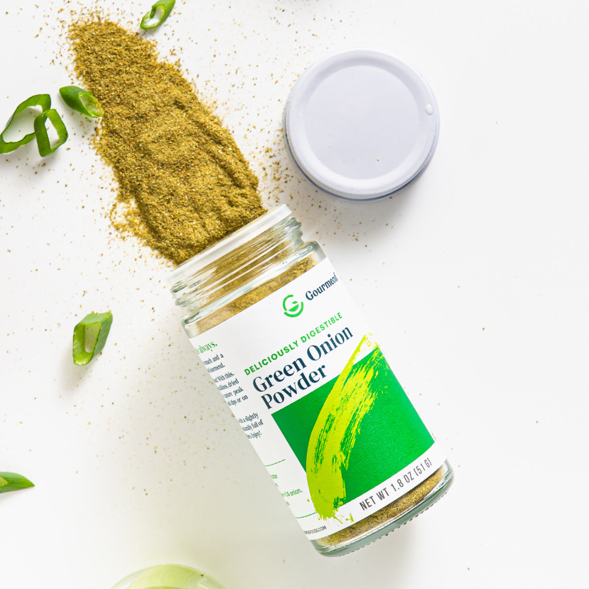 Green Onion Powder Low FODMAP Onion Substitute Gourmend Foods Green Onion Powder Low FODMAP Onion Substitute Gourmend Foods
